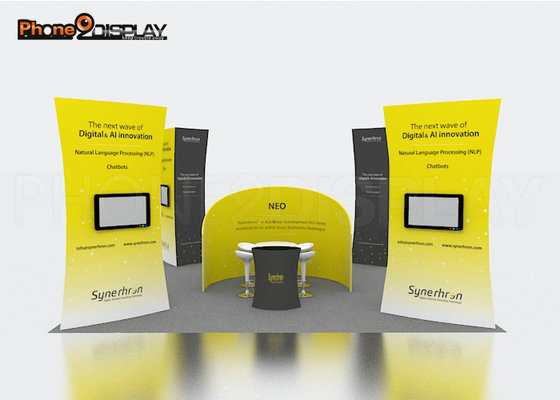 Cabine faite sur commande de salon commercial de tissu de tension avec l'impression de transfert de chaleur de CMYK