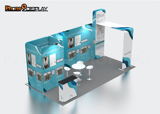 Cabine standard de conception d'exposition de cabine faite sur commande en aluminium portative de salon commercial