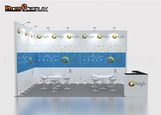 L'exposition modulaire standard se tient, cabine du salon commercial 10x20 pour l'événement juste