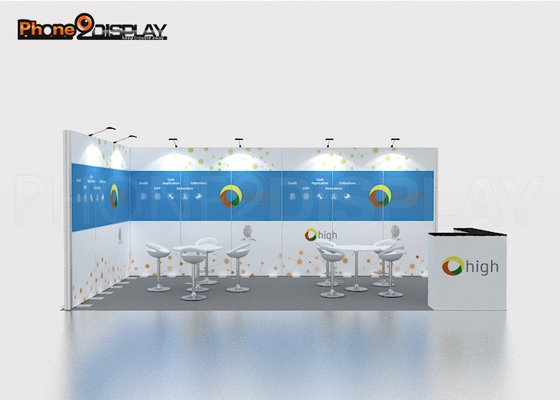 L'exposition modulaire standard se tient, cabine du salon commercial 10x20 pour l'événement juste