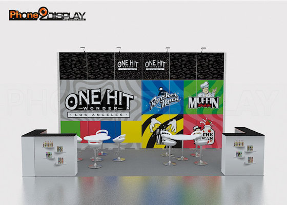 dispositif d'affichage modulaire d'exposition d'assemblage simple de support de cabine d'exposition de 3X6 M