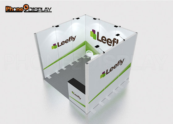 stalle modulaire d'exposition de 20x20FT, conception standard de cabine d'expo d'extrusion en aluminium