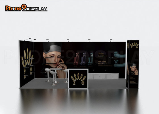 Façonnez les cabines innovatrices 10*20, cabines de salon commercial d'objet exposé faites sur commande portatives