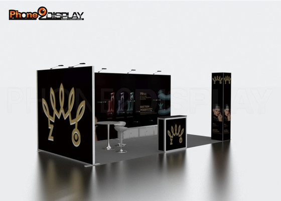 Façonnez les cabines innovatrices 10*20, cabines de salon commercial d'objet exposé faites sur commande portatives