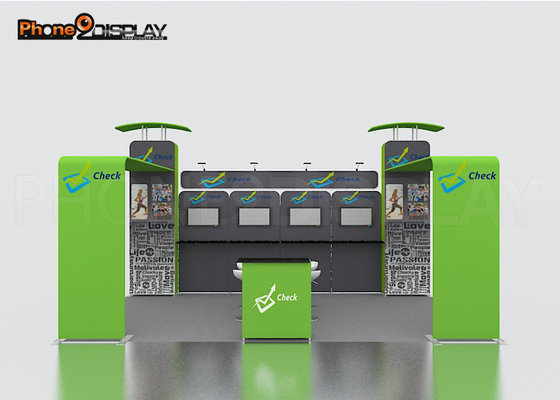 Cabine faite sur commande contagieuse 10x20FT de salon commercial d'oeil pour annoncer l'affichage