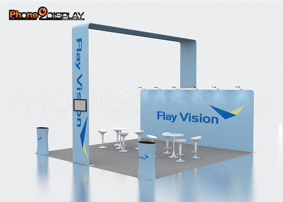 cabine de salon commercial de 10FT/présentoirs standard de la conception 3x3 de cabine d'exposition