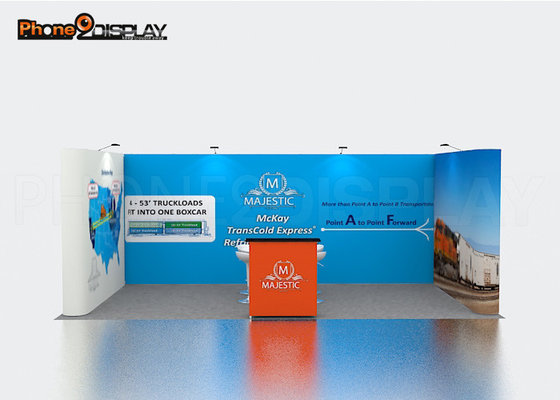 portatifs en aluminium de 20FT sautent le support de cabine d'exposition d'affichage de la publicité de cabine