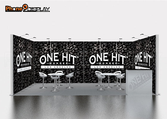 Installation facile de salon commercial de la cabine 3x3 d'exposition de taille modulaire portative de support