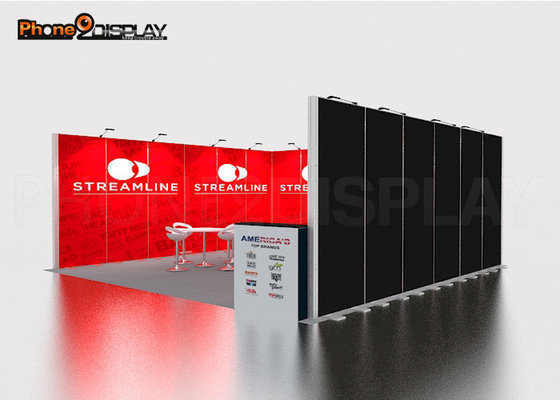 Conception de système modulaire légère en aluminium réglable de cabines d'objet exposé de salon commercial