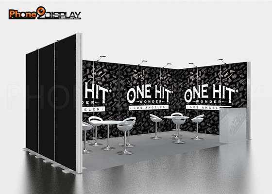 Installation facile de salon commercial de la cabine 3x3 d'exposition de taille modulaire portative de support