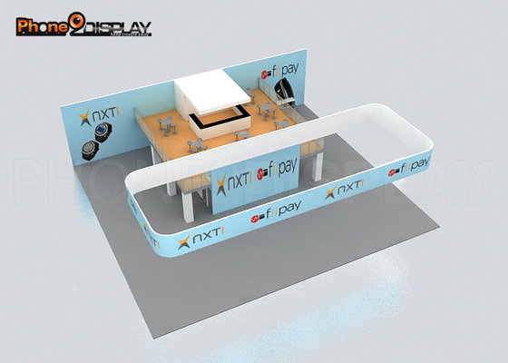 Modular Exhibition Booth Design , Aluminum Advertising Custom Made Trade Show Booth