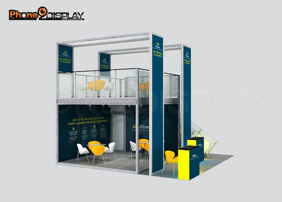 Cabine en aluminium de salon commercial de double Decker/conception modulaire portative de cabine