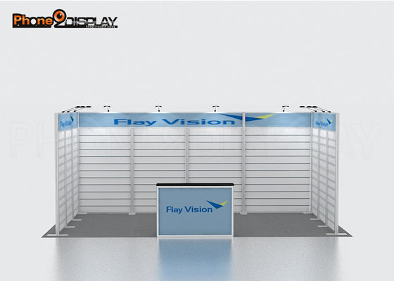Conception de cabine d'événement de la publicité, petite cabine de salon commercial de panneau en aluminium