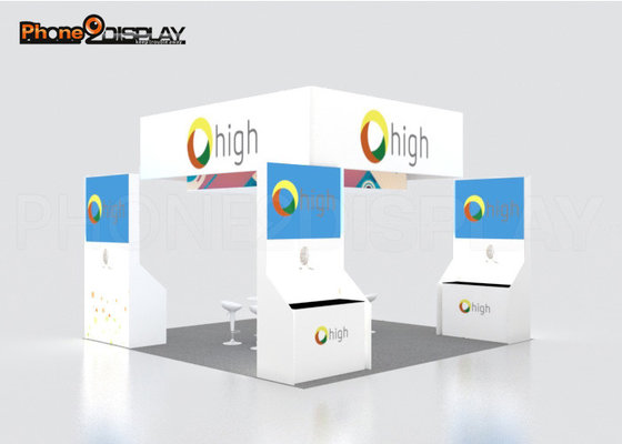 Cabine de salon commercial éclairée à contre-jour par LED imprimée par coutume à vendre