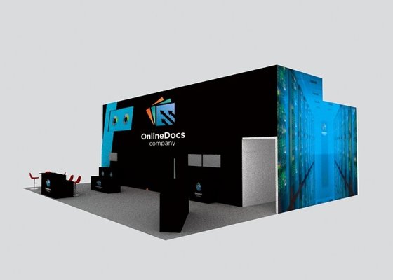 La cabine de salon commercial réutilisée par promotion de double Decker conçoivent en fonction du client avec l'impression de CMYK