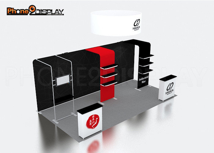 Cadre fait sur commande d'alliage d'aluminium de cabine de salon commercial d'installation facile pour le salon commercial
