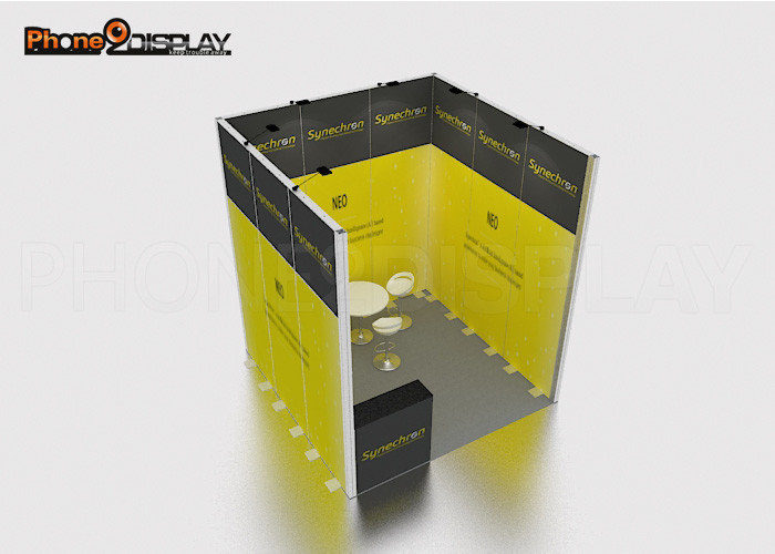 conception unique de cabine en aluminium modulaire de salon commercial de 6m x de 6m pour le salon commercial d'expo