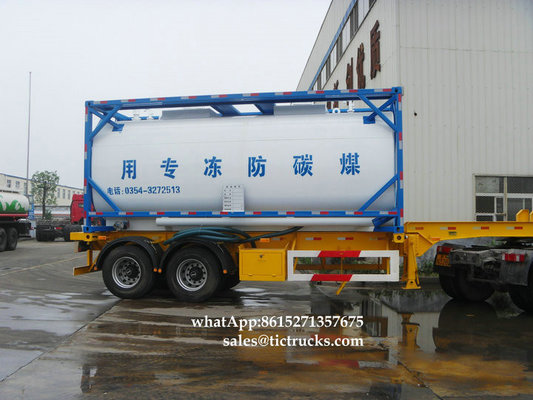 Portable iso Tank Container 20000L-24000LSolvents, antifreeze Ethylene glycol  WhatsApp:8615271357675  Skype:tomsongking