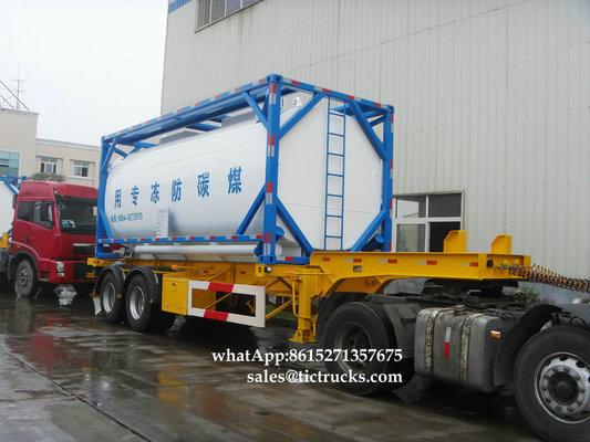 Portable iso Tank Container 20000L-24000LSolvents, antifreeze Ethylene glycol  WhatsApp:8615271357675  Skype:tomsongking