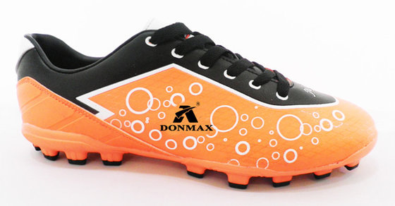 Breathable Durable Outdoor Soccer Cleats Orange For Men Women Children