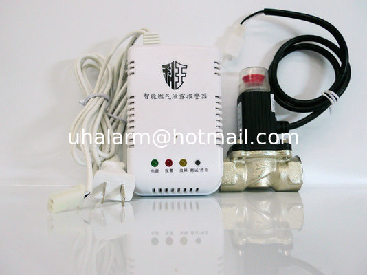 Home lpg gas alarm or Smart Domestic LPG Gas alarm With Shutoff Valve For Home Kitchen From Factory