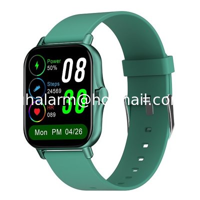 China Green 1.70 inch Square Screen Waterproof Bluetooth Smart Bracelet For Men and Wonmen Fitness