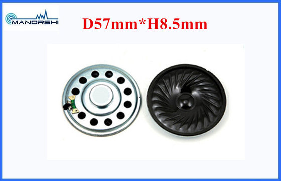 90dB Loudspeaker 57mm Mini Mylar Speaker  with 0.8W Rated Power For Toy Or Radio