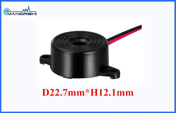 Round Electric 12 Volt Piezo Buzzer Continuous Tone Nature For Computer