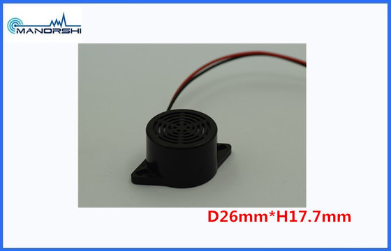 26MM White Mechanical Buzzer 85dB Continuous Wire Tone Install