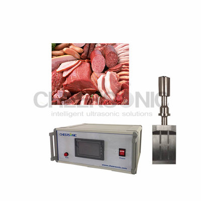 Ultrasonic Meat Cutting Machine , Commercial Meat Slicer For Frozen Food