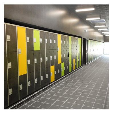 Orange Swimming Pool Changing Room 3 Tier HPL Key Locker