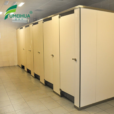 l shape phenolic resin material toilet partition with accessories