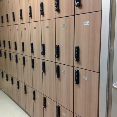 Wood grain colour compact laminate key lock changing room locker