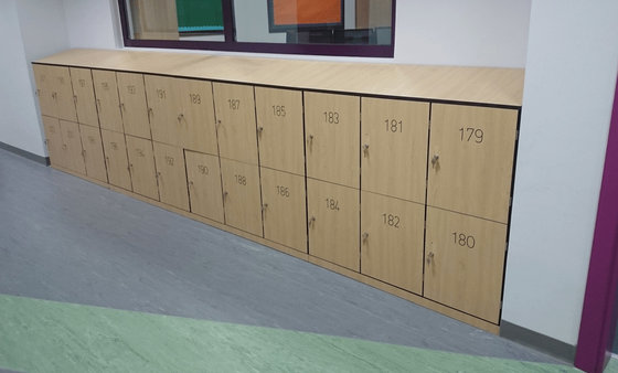 HPL Compact Laminate Locker with Key Lock for Students Bag