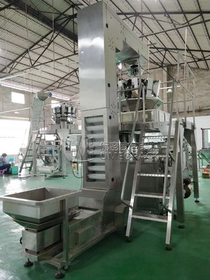 2 year warranty auto puffed plantain potato chips bag snack sachet  filling weighing and packing machine with nitrogen supplier