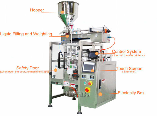 UMEO-320Y Automatic sachet ketchup sauce edible sunflower oil liquid pouch seal packing machine supplier