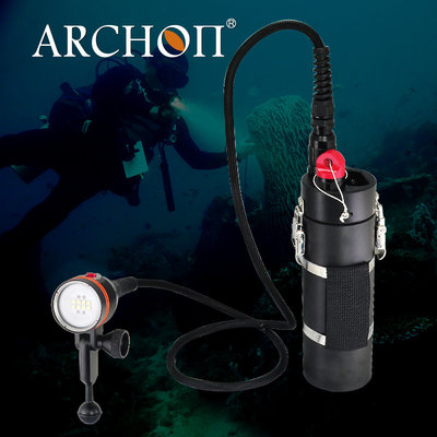 6500 Lumen 200 Meter Underwater Video Lights , CREE XM-L2 U2 LED Dive Torch