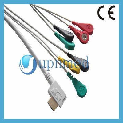 Holter OEM One piece 7-lead ECG Cable with leadwires
