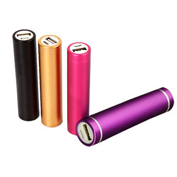 Cell Phone Fast Charging Universal Power Pack 2600 mAh Aluminum Round Tube