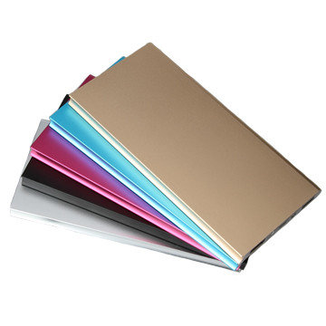 8000mAh Slim Aluminum Metal Book Style Multi-function Li-polymer Power Bank