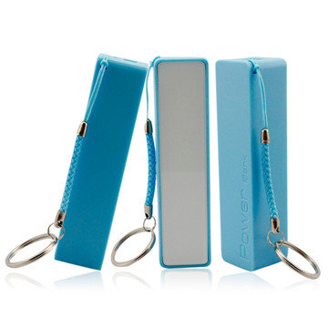 Blue Portable Smartphone Power Pack 2600mAh Lipstick Style ROHS / FCC