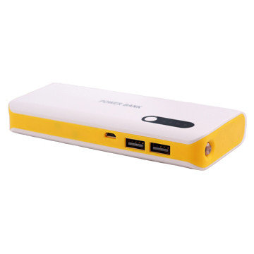 Outdoor 13000mAh Smartphone Power Pack , Travel Portable USB Power Bank