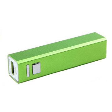 5V / 1A Green USB Smartphone Power Pack Phablet Back - Up 2600mAh