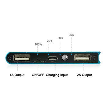 8000mAh Slim Smartphone Power Pack , Smart Portable Power Bank