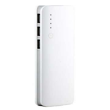 Gray Rectangle 13000mAh Mobile Charging Power Bank USB 18650 Li-ion battery