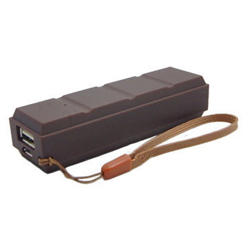 Micro USB Cable 2600mAh Portable Power Bank , External Battery Charger