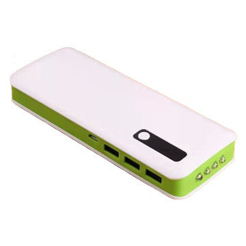 Mobile LED Light ABS External Cellphone 13000mAh Multi-function Power Bank