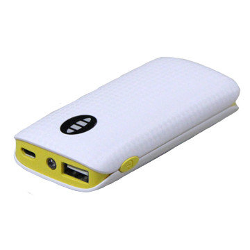 Yellow Rectangle High Capacity Multi Function Power Bank For Mobile 5200mAh