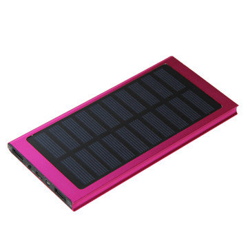 전화를 위한 이중 USB 휴대용 태양 전지판 힘 은행 이동할 수 있는 지원 충전기