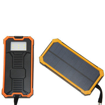 8000Mah Solar Powered Cell Phone Charger Mobile Battery Backup Charger